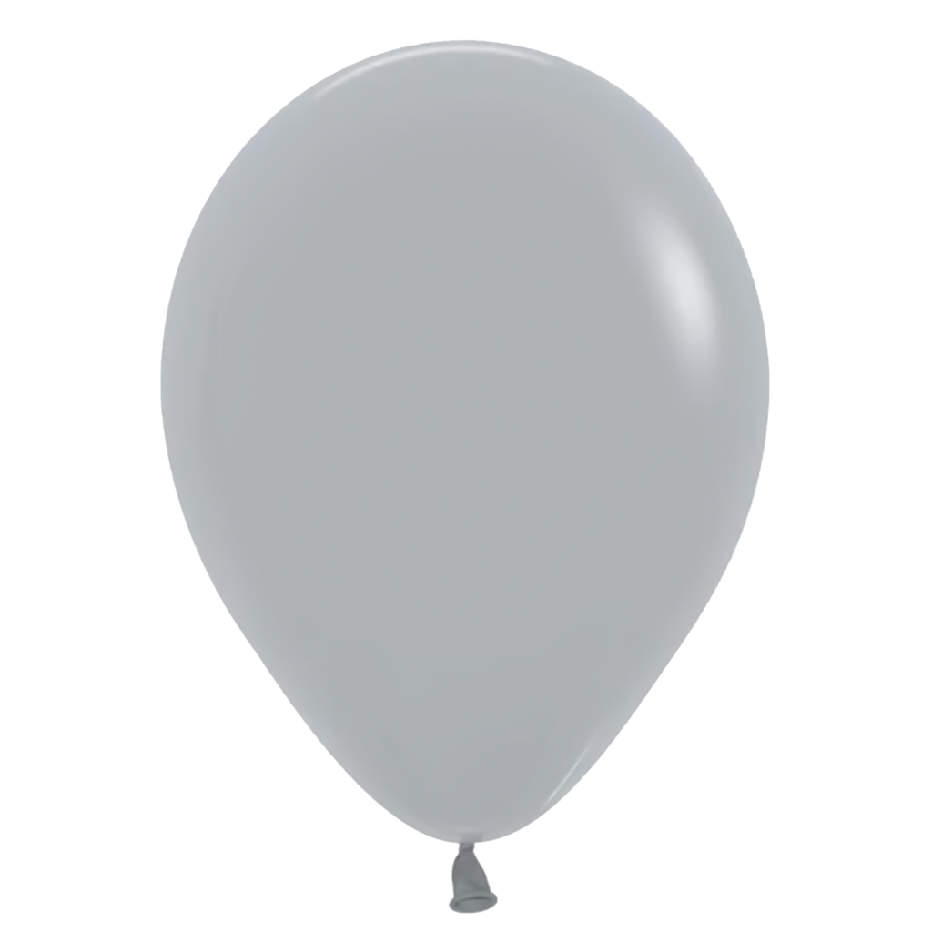 11" Deluxe Grey Latex Balloons - National Novelty